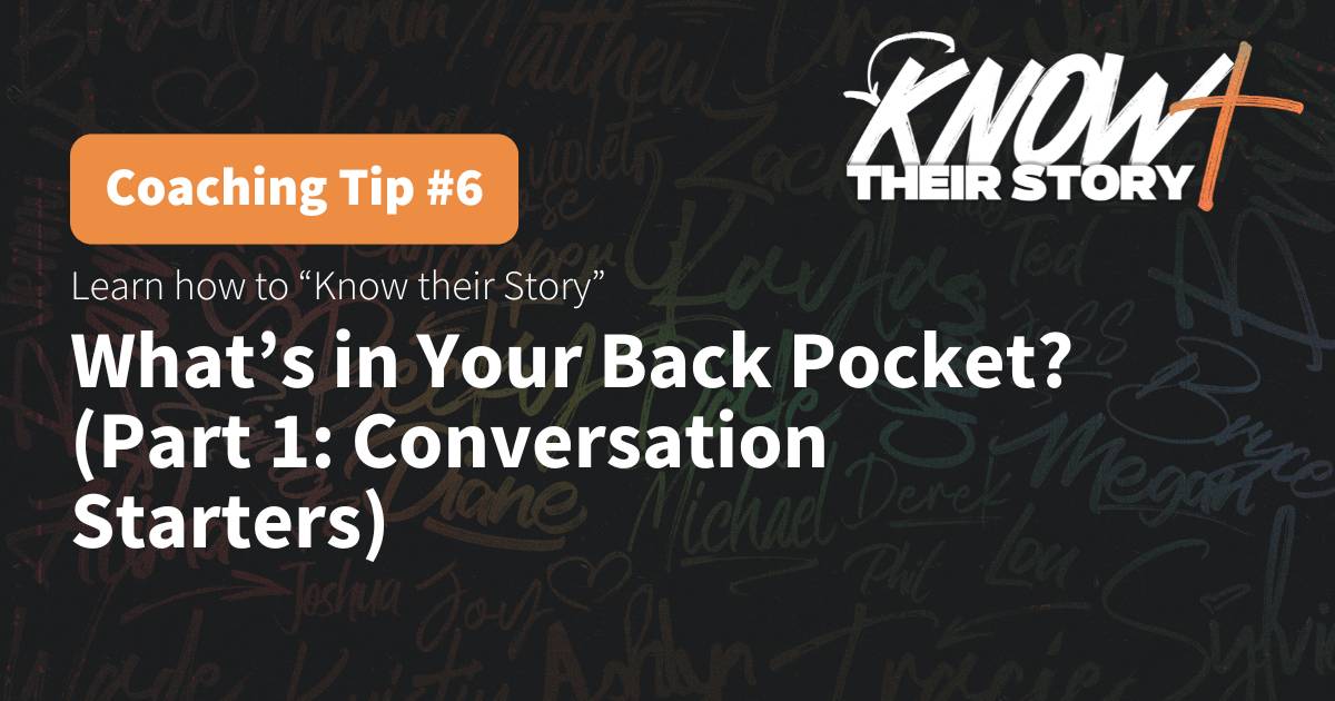 Coaching Tip 6 - What’s in Your Back Pocket? Have some common ...